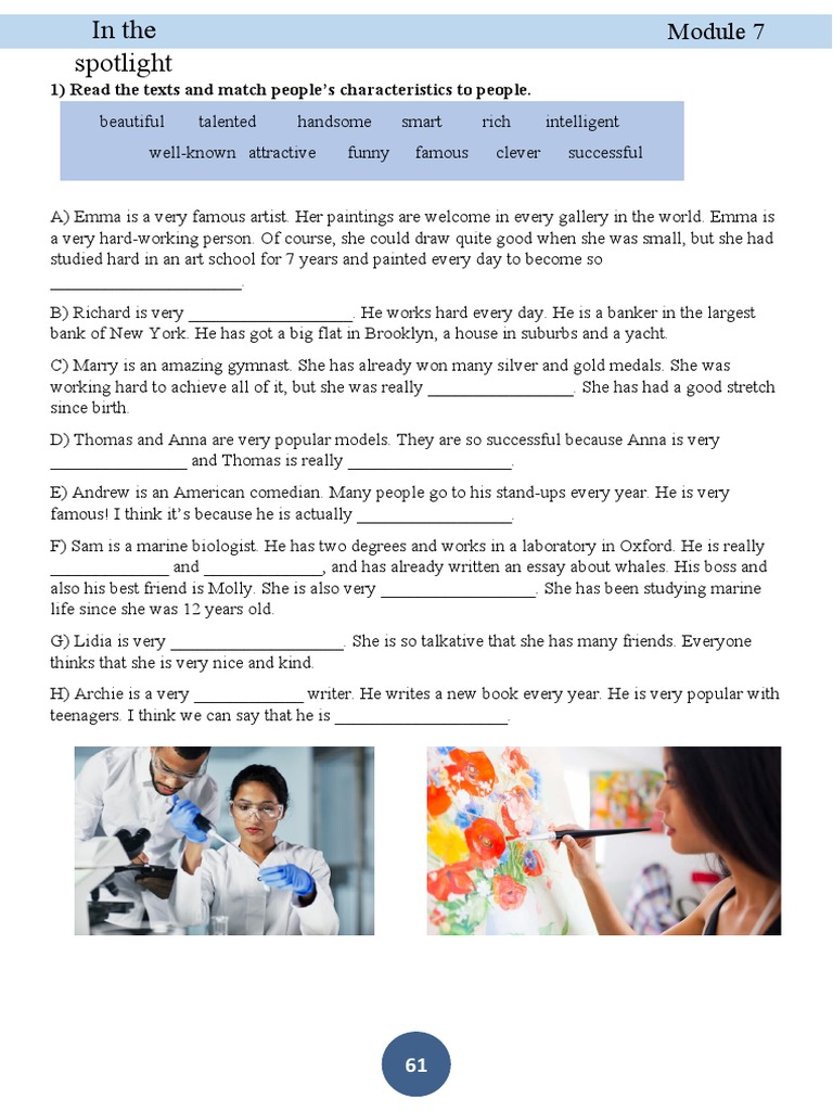 Module 7. in The Spotlight | PDF | Language Mechanics | Grammar
