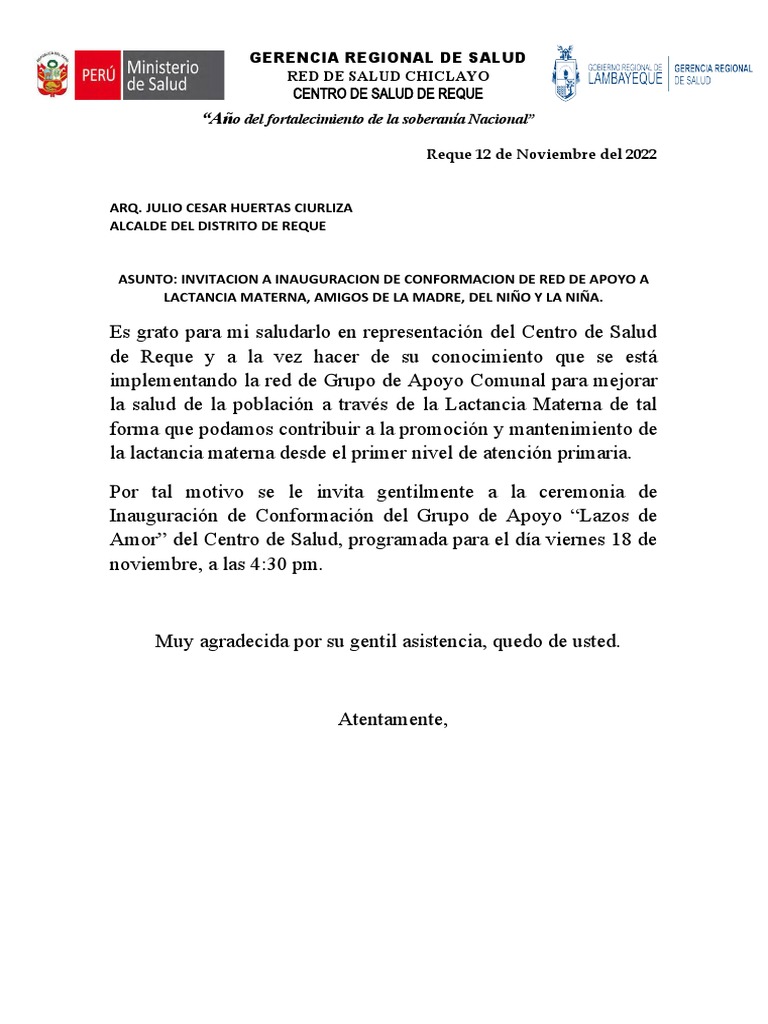 Invitacion para Inauguracion | PDF