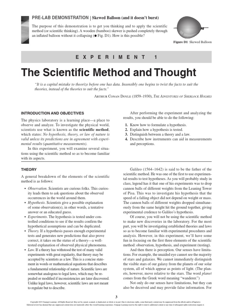 The Scientific Method and Thought | PDF | Hypothesis | Scientific Method