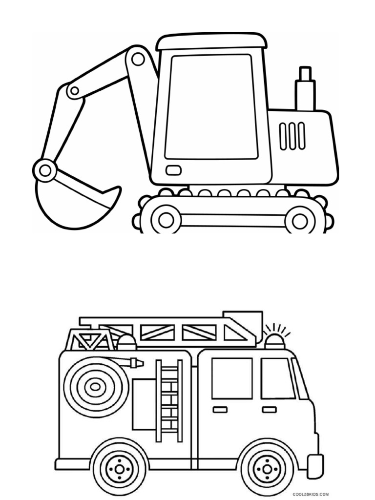 Coloring Vehicles | PDF