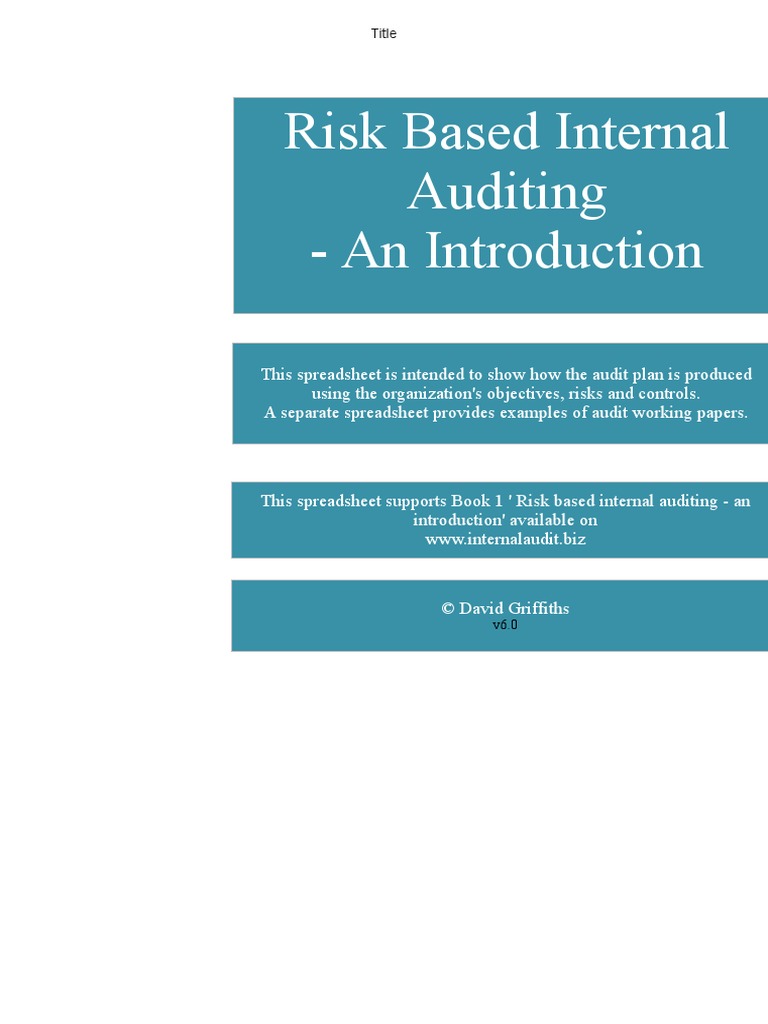 Rbi A Introduction | PDF | Spreadsheet | Internal Audit