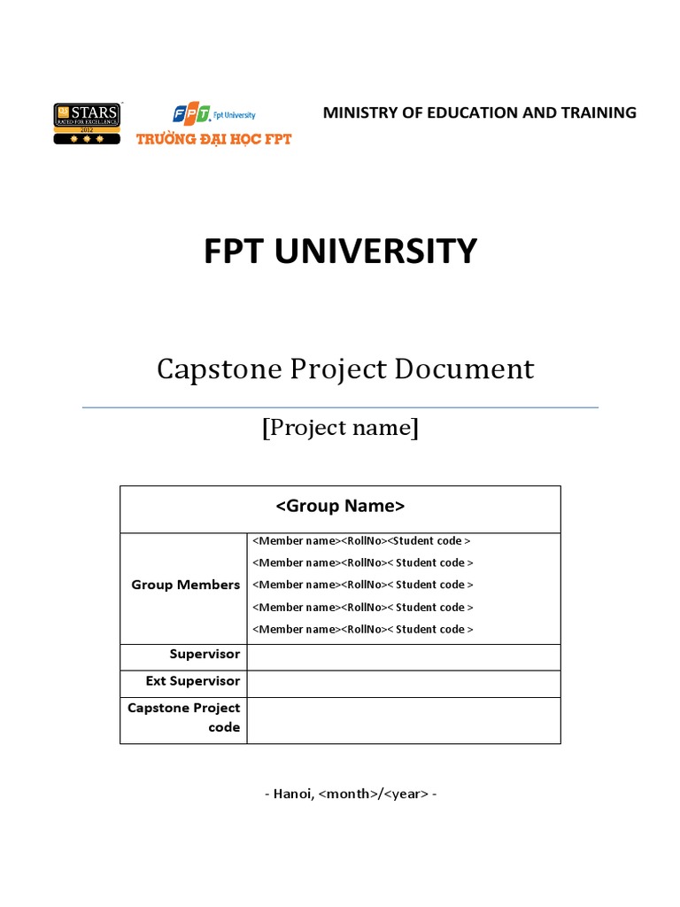 Project Report Template | PDF | Software Testing | Specification ...
