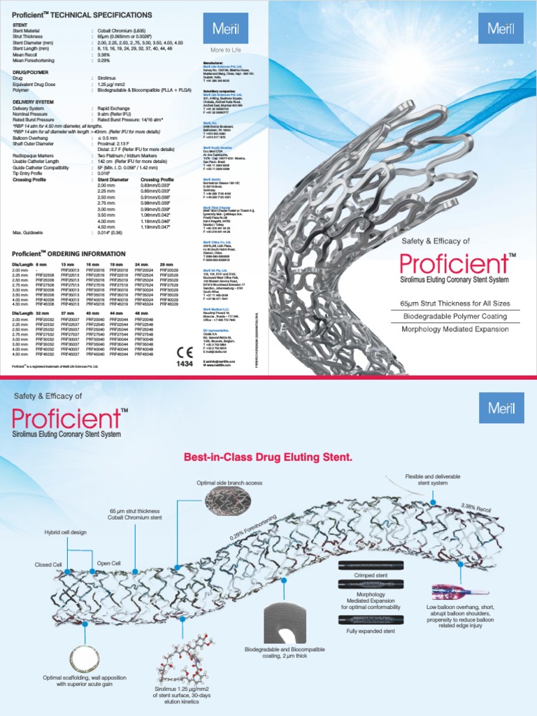 Know About Proficient - A Drug Eluting Stent Created by Meril Life ...