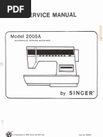Singer 4562 Owners Manual | PDF | Sewing Machine | Sewing