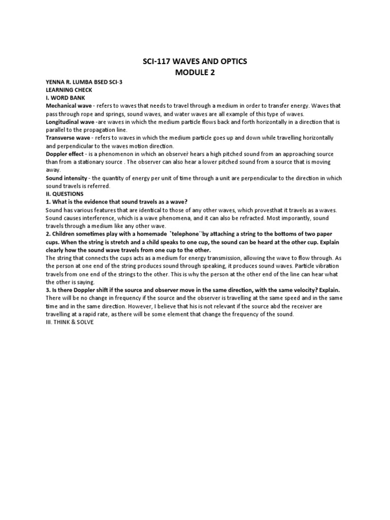 Sci-117 Waves | PDF | Social Science | Art