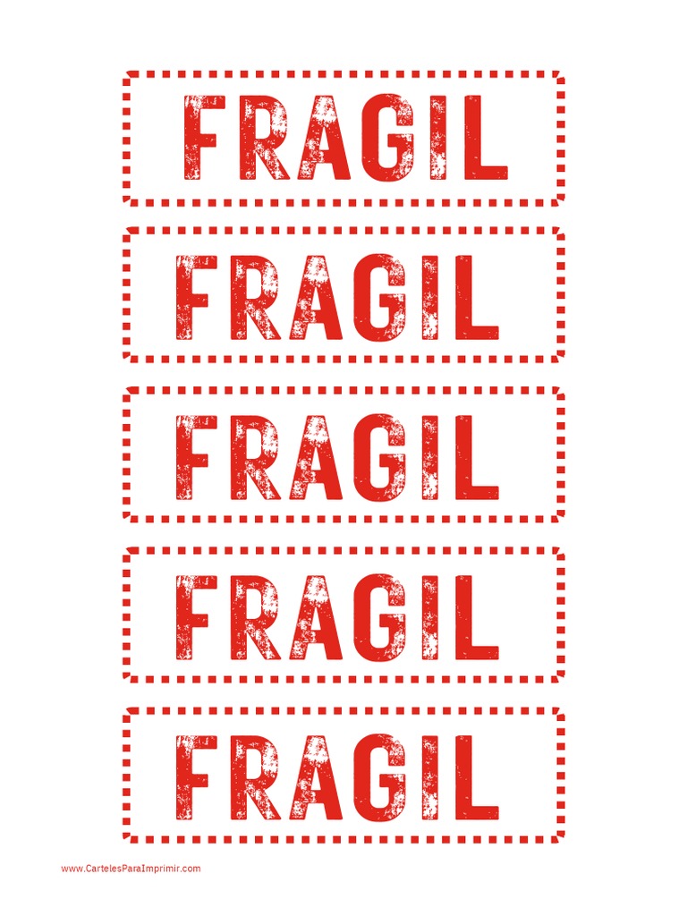 Etiquetas Frágil para Imprimir | PDF