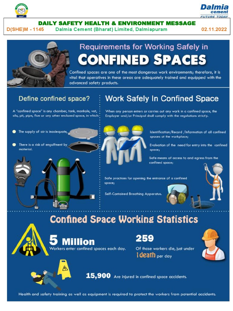 Daily Safety Message - Dalmia Cement | PDF