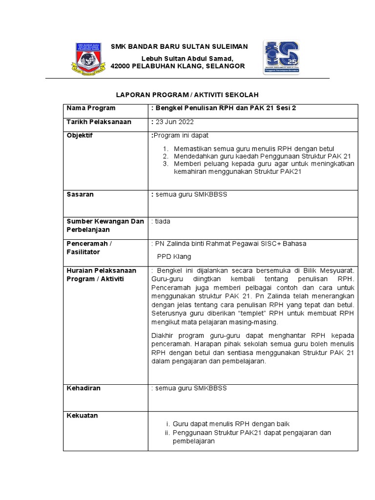 Bengkel Penulisan RPH untuk Guru | PDF