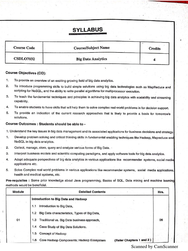 BDA Techmax (Searchable) | PDF | Apache Hadoop | Map Reduce