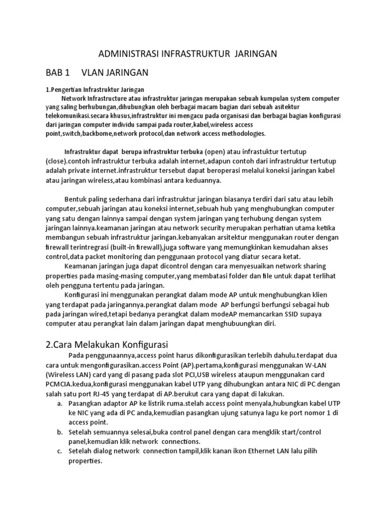 Administrasi Infrastruktur Jaringan | PDF | Komputer