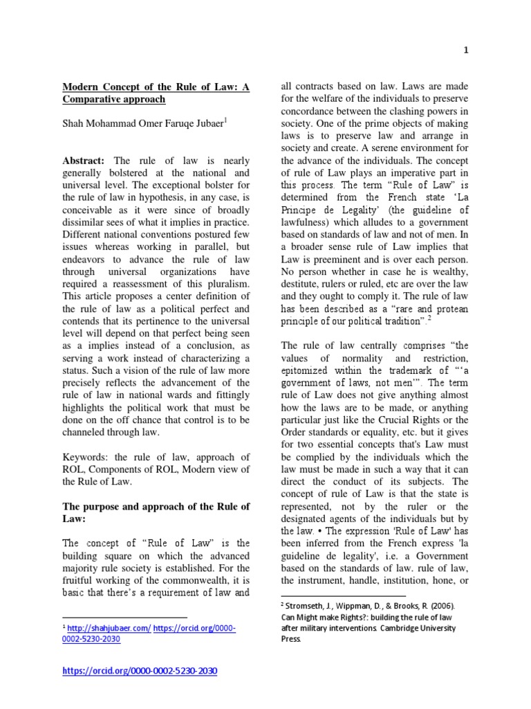 The Ruleof Law | PDF | Rule Of Law | Rights