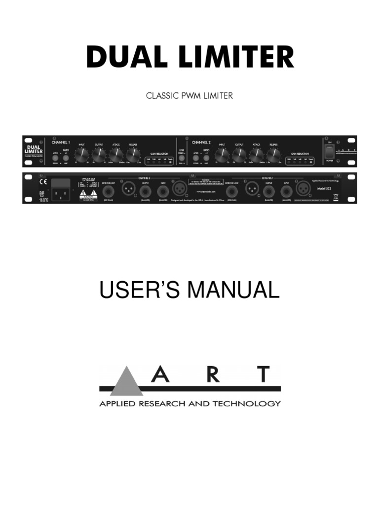 Dual Limiter Manual 7 24 17 | PDF | Signal Processing | Electronic Engineering