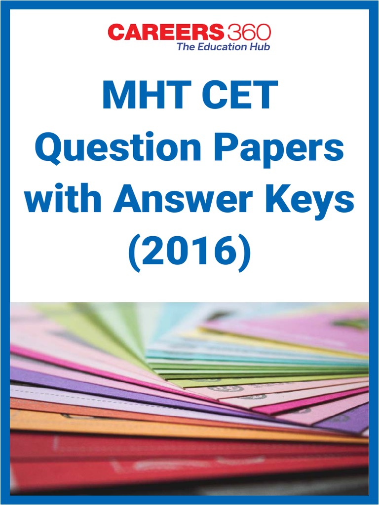 MHT Cet Question Papers With Answer Keys | PDF | Wavelength | Chlorine