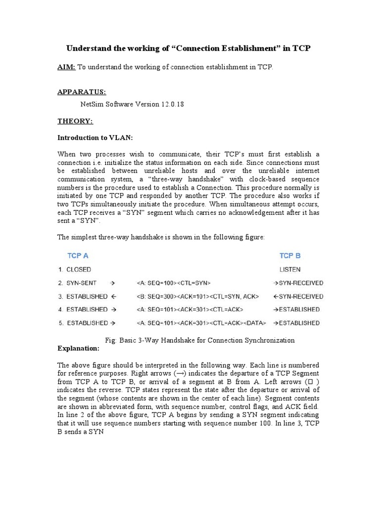 Understanding TCP Connection Establishment in 3 Steps | PDF ...