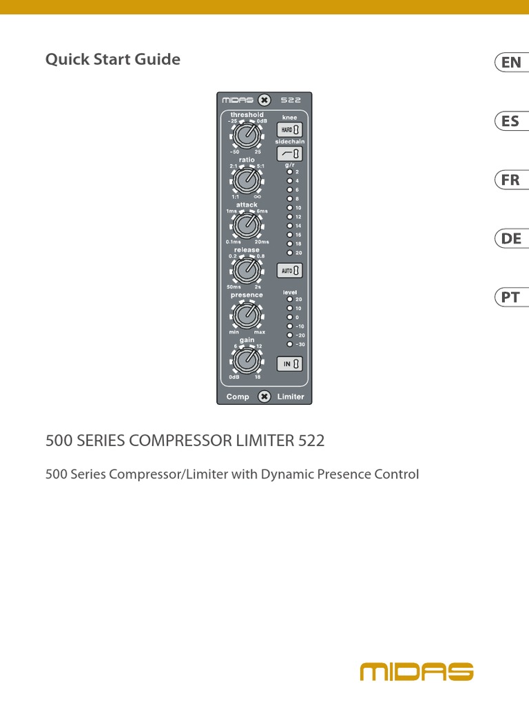 Compressor Limiter 522 - QSG - en | PDF | Ac Power Plugs And Sockets ...