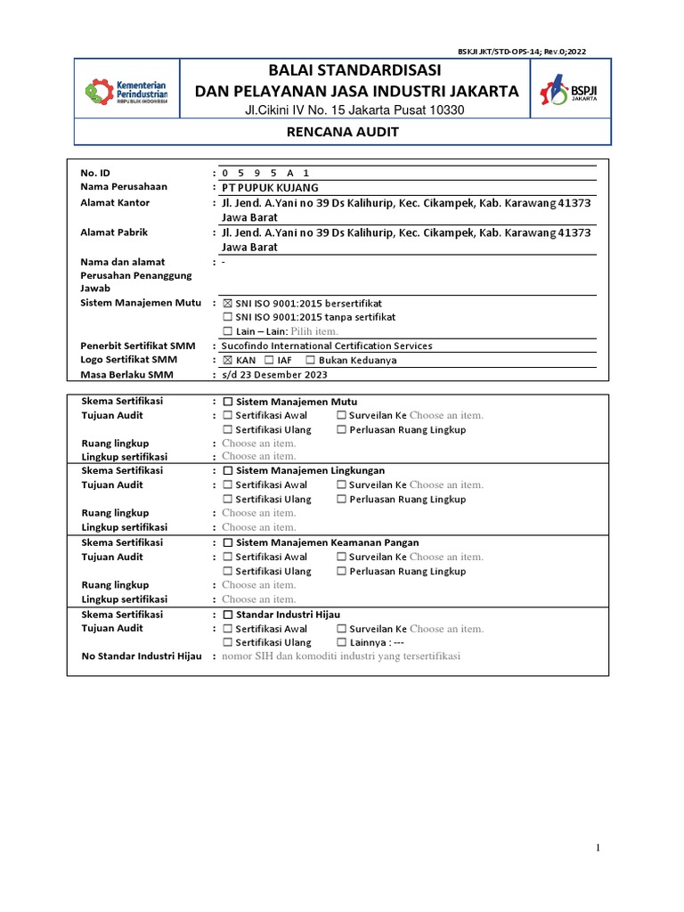 Rencana Audit Rev3 Pdf
