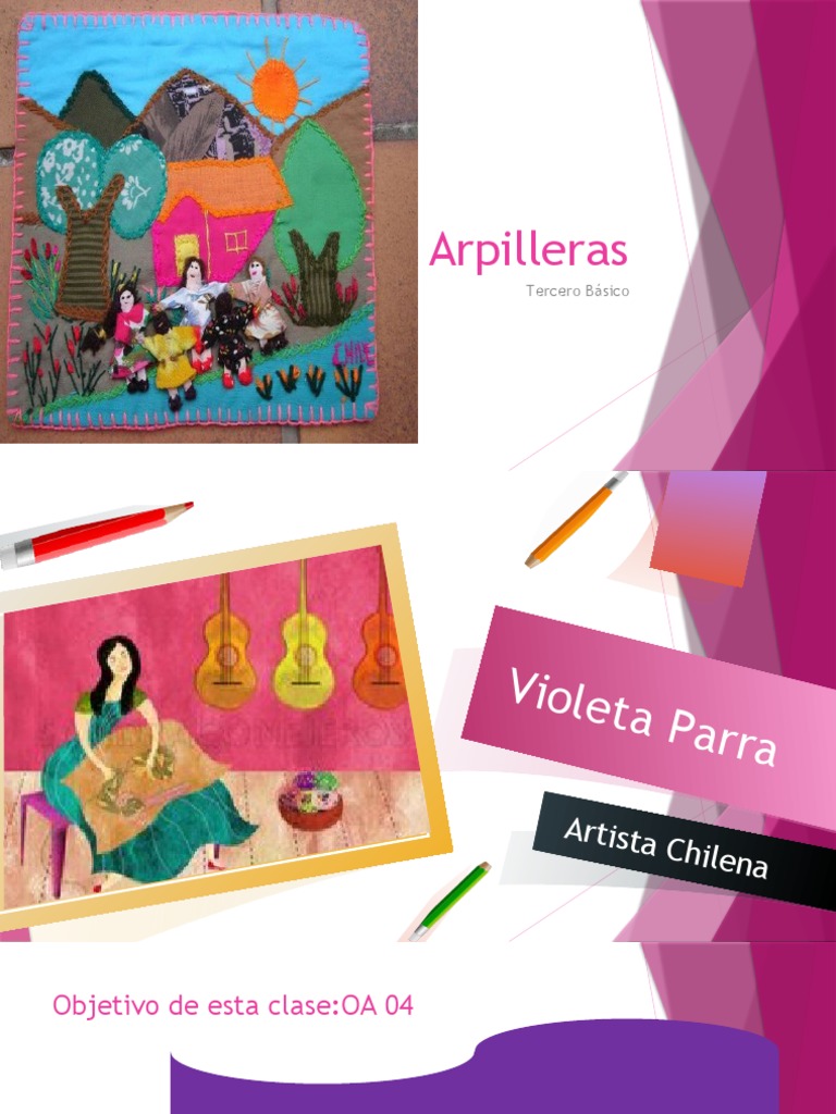 Arpilleras de Violeta Parra en Tercero Básico | PDF | Arte