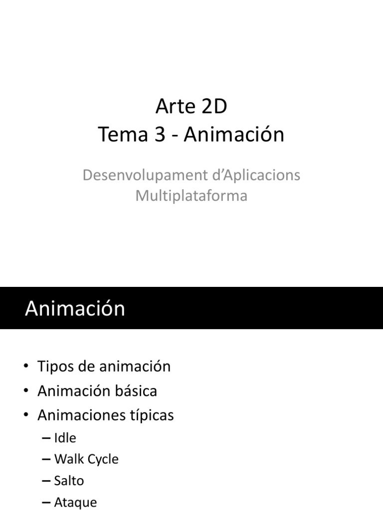 Arte 2D - Tema 3 | PDF | Animación