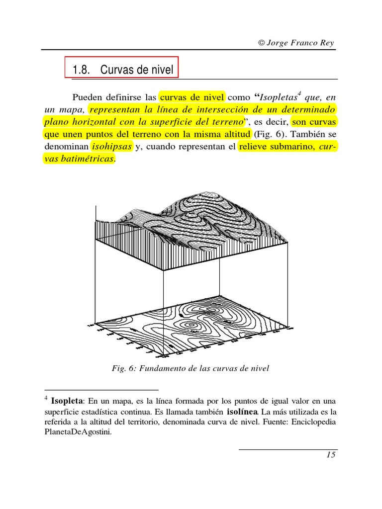 1-3-Curvas de Nivel | PDF | Línea de contorno | Topografía