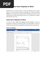 Crear e imprimir sobres en Word | PDF | Microsoft Word | Informática