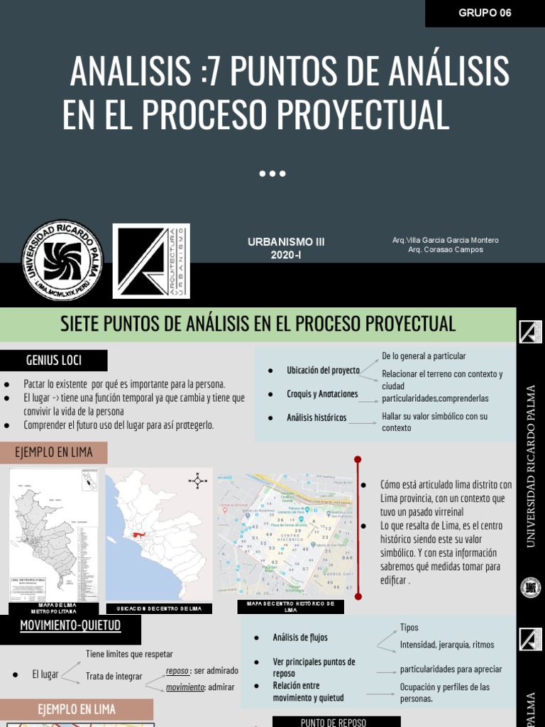 7 Puntos de Análisis en El Proceso Proyectual | PDF | Lima