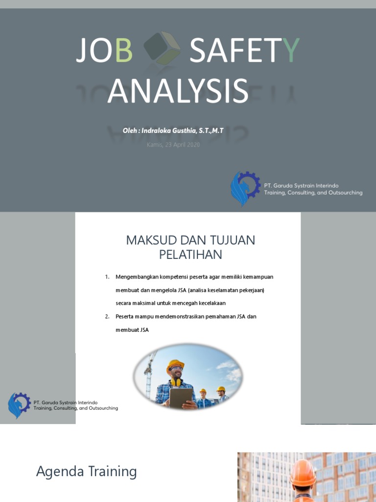 B. Job Safety Analysis - GSI | PDF