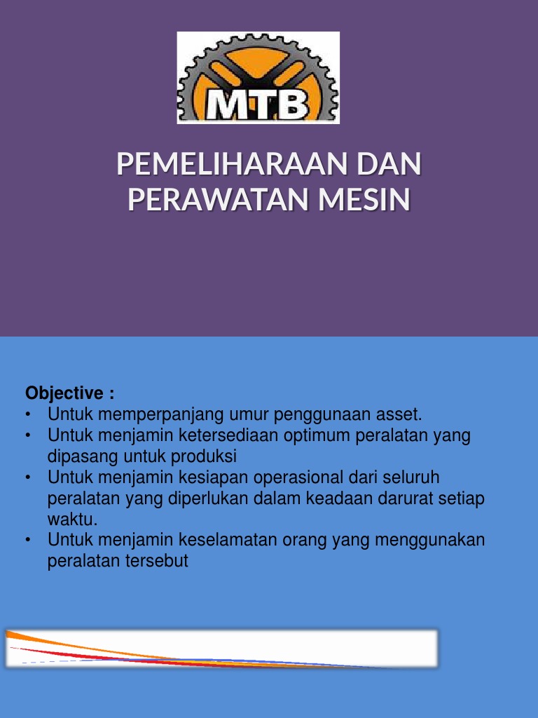 08.pemeliharaan Peralatan Dan Mesin | PDF | Bisnis | Komputer
