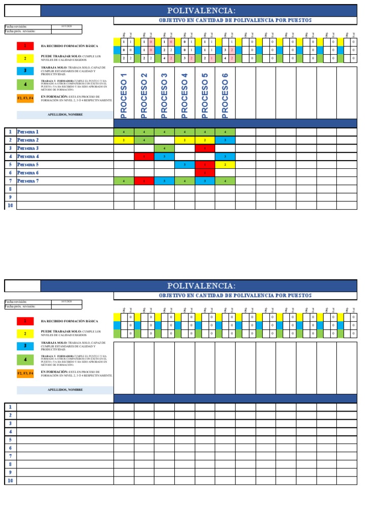 Matriz Polivalencia Ejemplo | PDF | Business | Economias