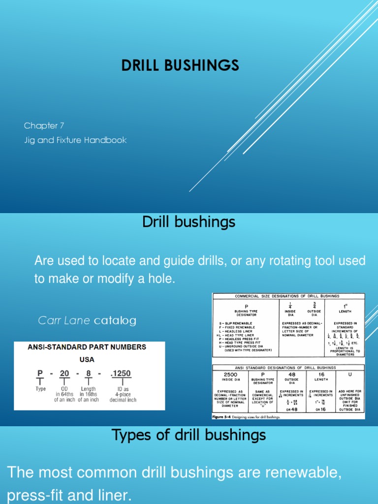 Unit 7 Drill Bushings | PDF | Metalworking | Mechanical Engineering