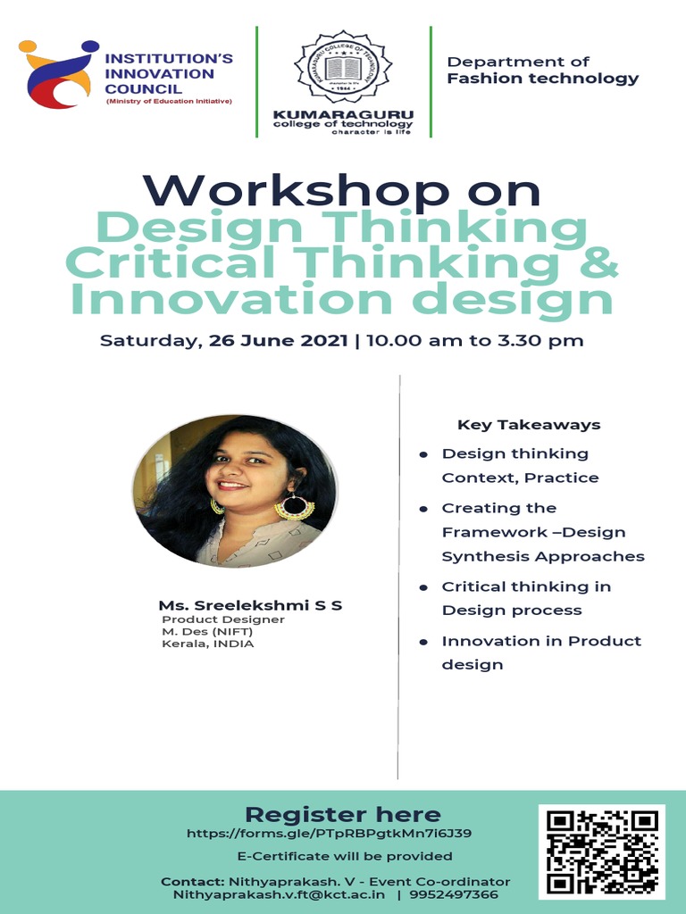 Design Thinking Workshop - Brochure | PDF