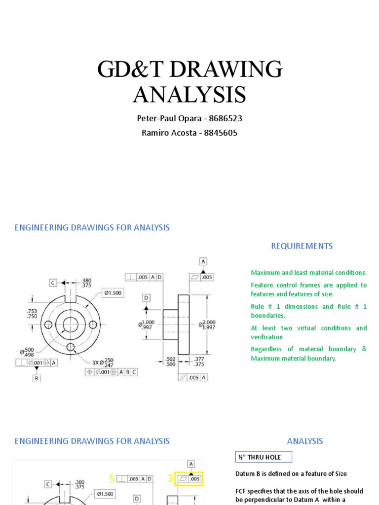 Gd And T Project 1 Pdf Engineering Tolerance Applied And
