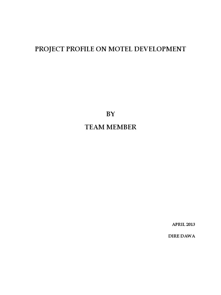 Updated Motel Project | PDF | Motel | Transport