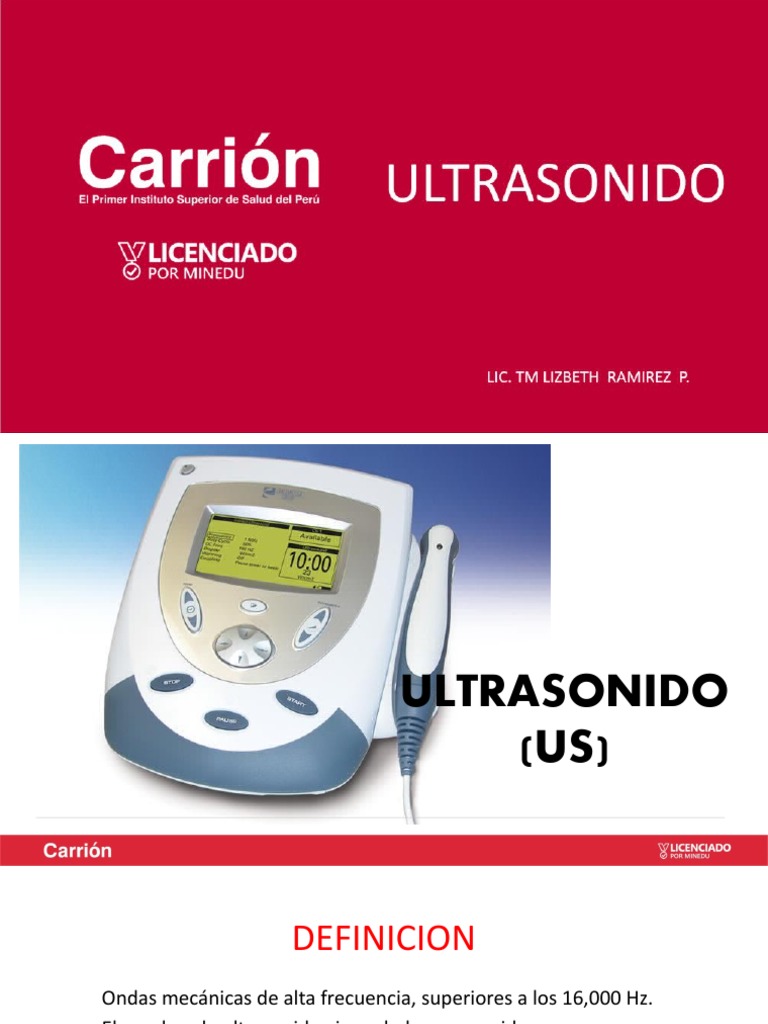 Ultrasonido | PDF | Ultrasonido | Frecuencia