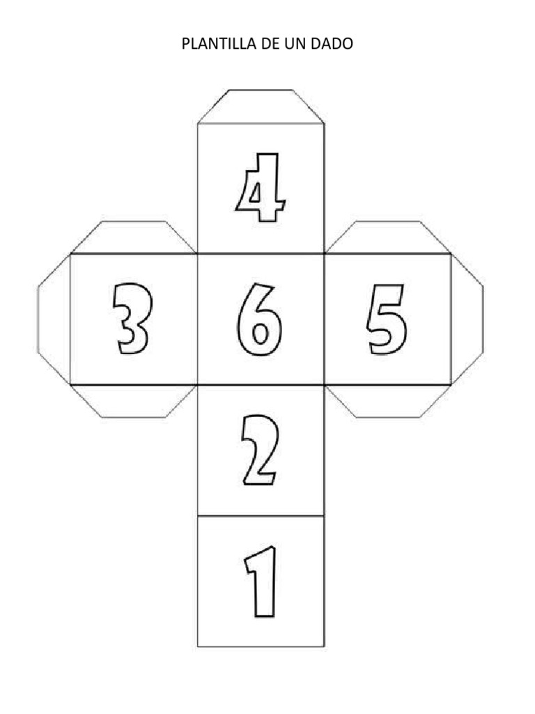 Plantilla de Un Dado | PDF