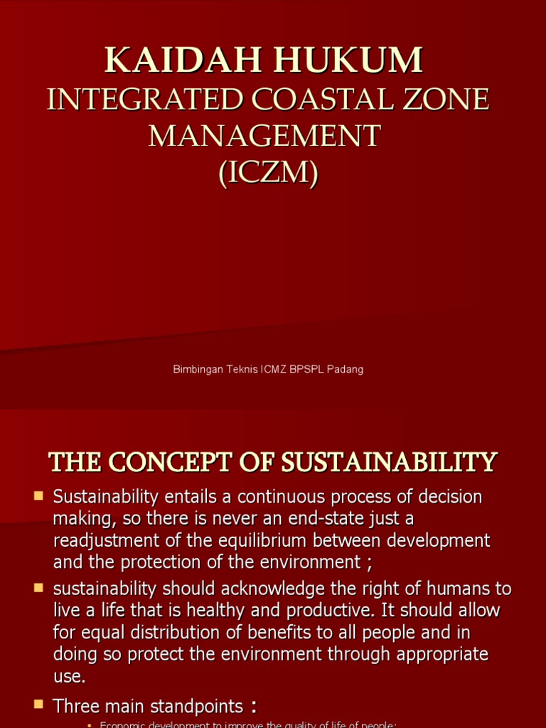 Integrated Coastal Zone Management Guide | PDF
