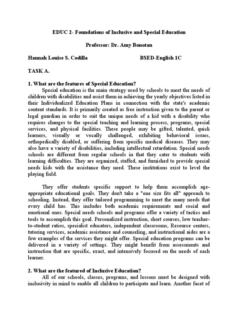 Educ 2 Codilla | Download Free PDF | Inclusion (Education) | Special ...