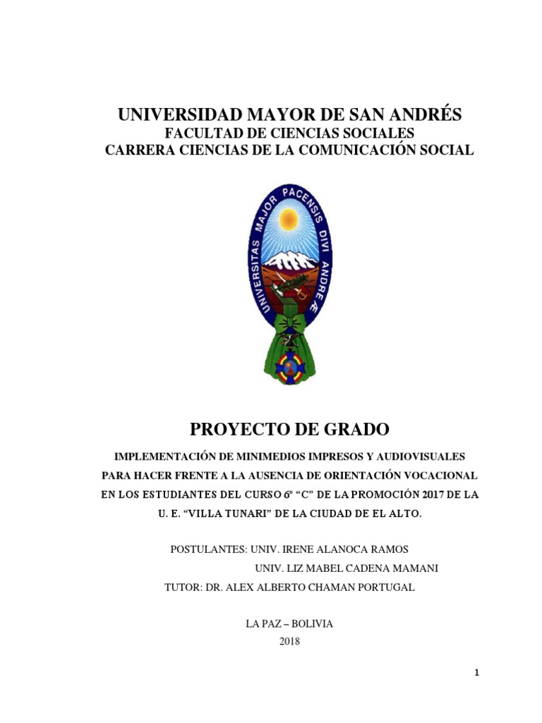 Proyecto de Grado | PDF | Análisis FODA | Planificación