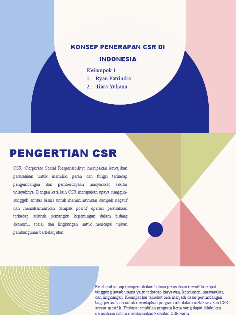 Konsep Penerapan CSR Di Indonesia | PDF
