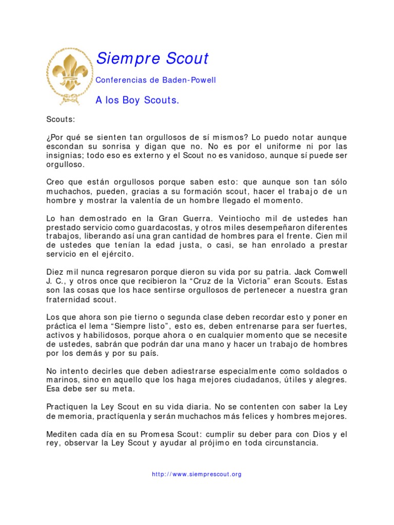 Orgullo Scout: Valor y Ciudadanía | PDF | Viajes y turismo | Historia