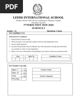 O/L Science Model Paper 2025 | PDF