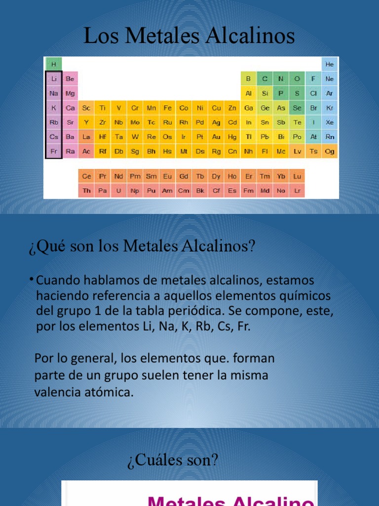 Los Metales Alcalinos y Alcalinotérreos: Características y Usos | PDF
