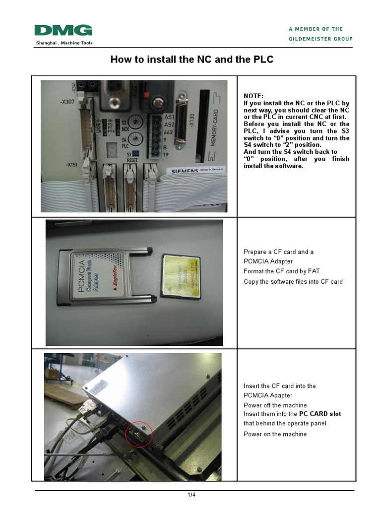 Installing NC and PLC Software Guide | PDF | Computers
