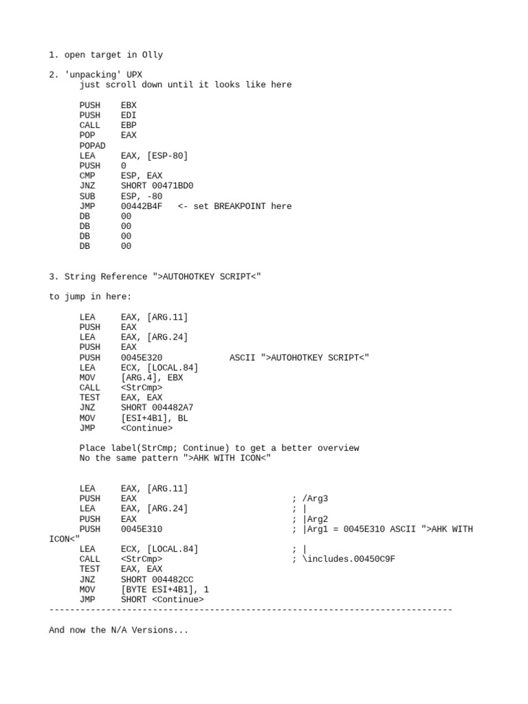 Finding The Ahk-ExtraDecryption | PDF | Computer Science | Computer Architecture
