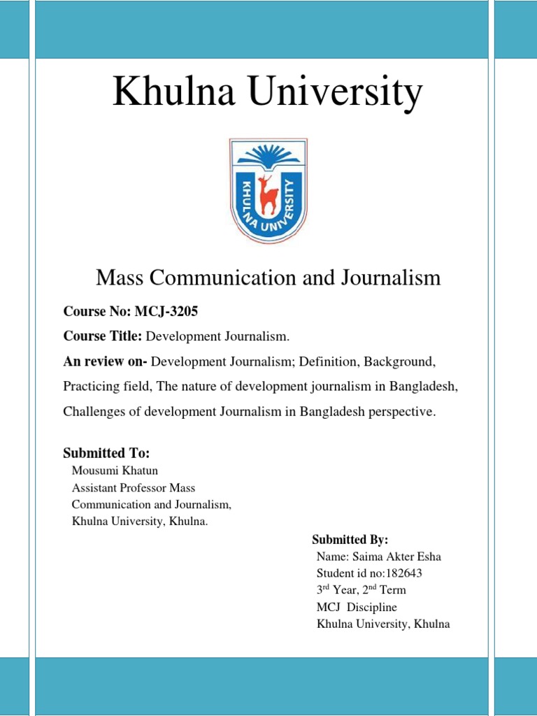 Practice of Development Journalism in Bangladesh | PDF | Journalism | News