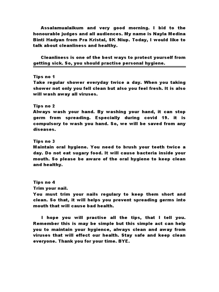 Script Public Speaking Nayla | PDF