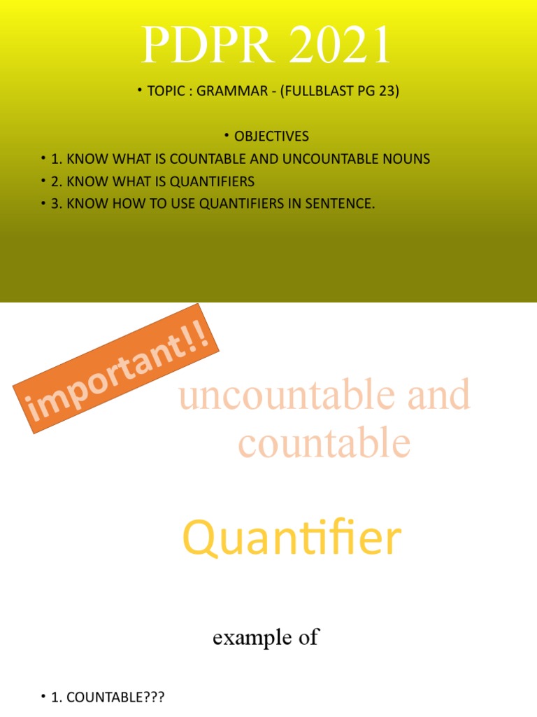 Form 4 Countable Uncountable | PDF | Foreign Language Studies
