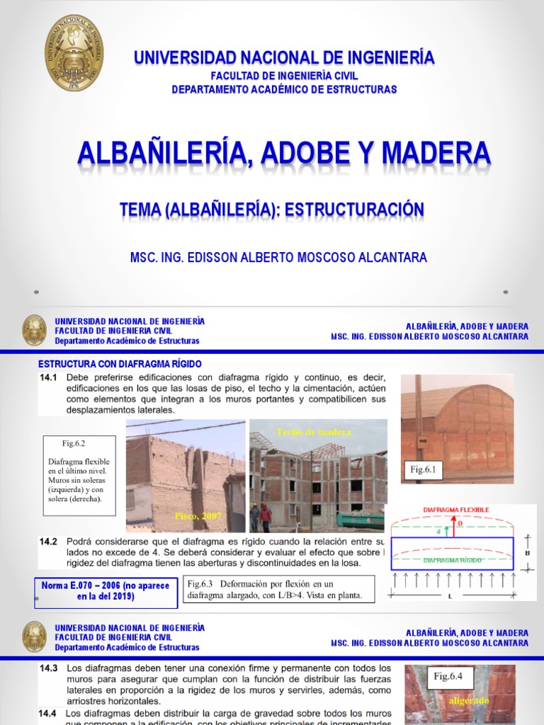 Aam Albañilería Estructuración Pdf Ingeniería Ciencias Fisicas