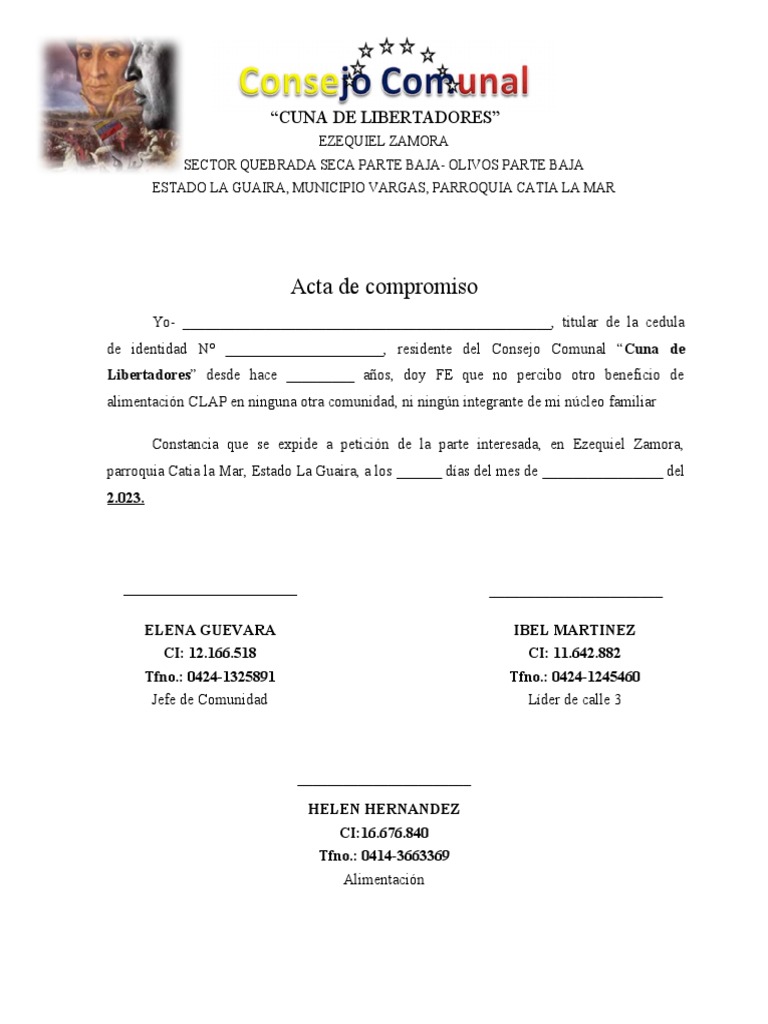 Carta de Residencia CC | PDF