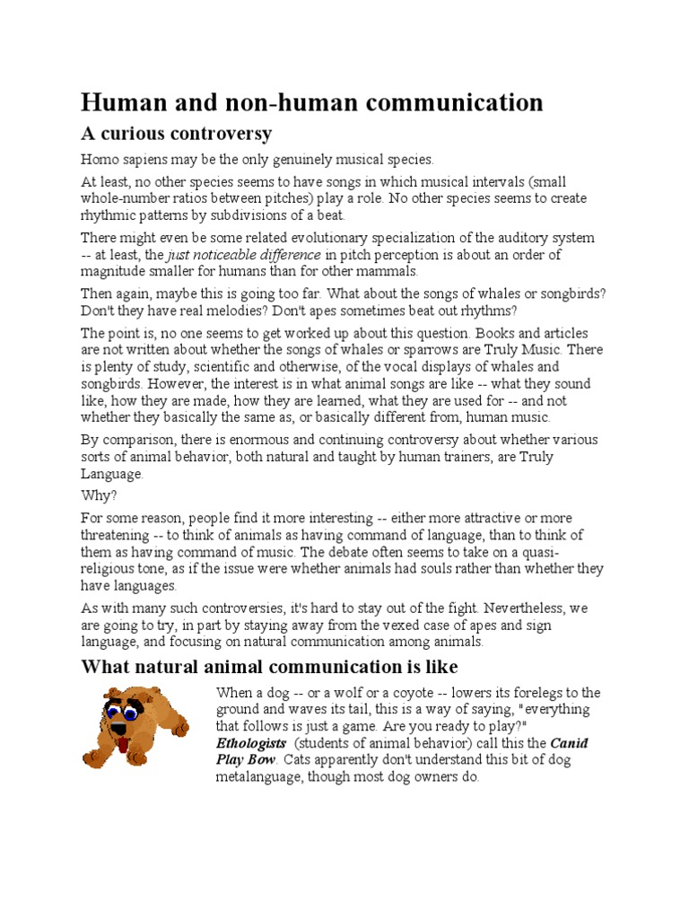 Human and Non-human Communication | Predation | Ethology