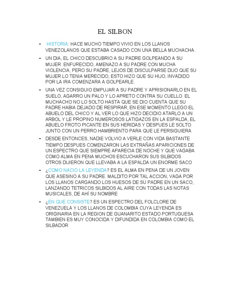 El Silbon | PDF